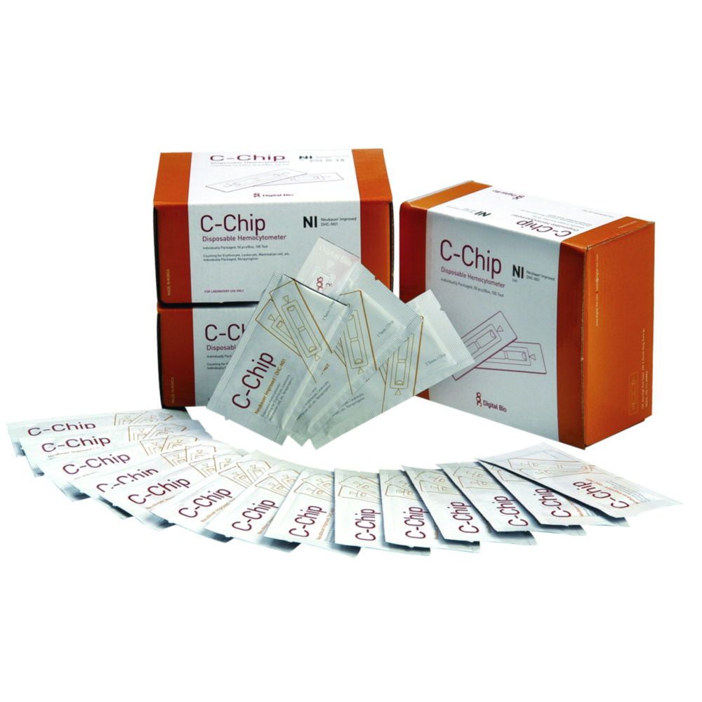 Counting chambers C-Chip, two chambers | Neubauer improved | 0.1 mm | DHC-N01 | DHC-N01-4668323